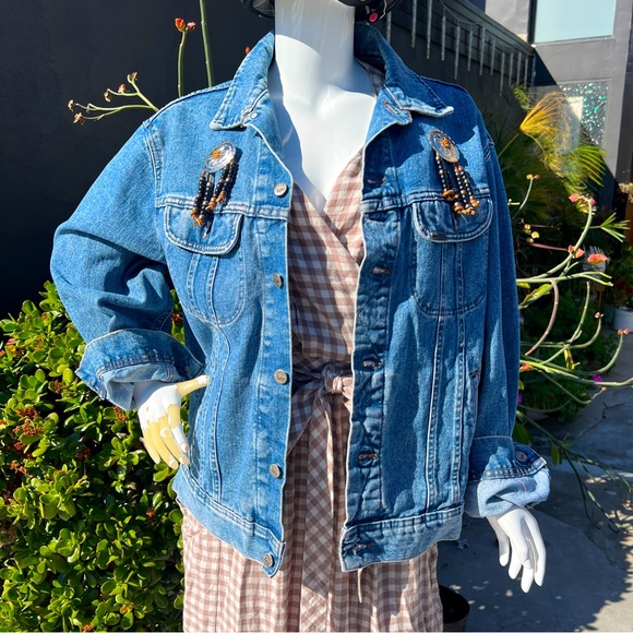 Lee | Jackets & Coats | Vtg Riveted Lee Blue Denim Jacket | Poshmark